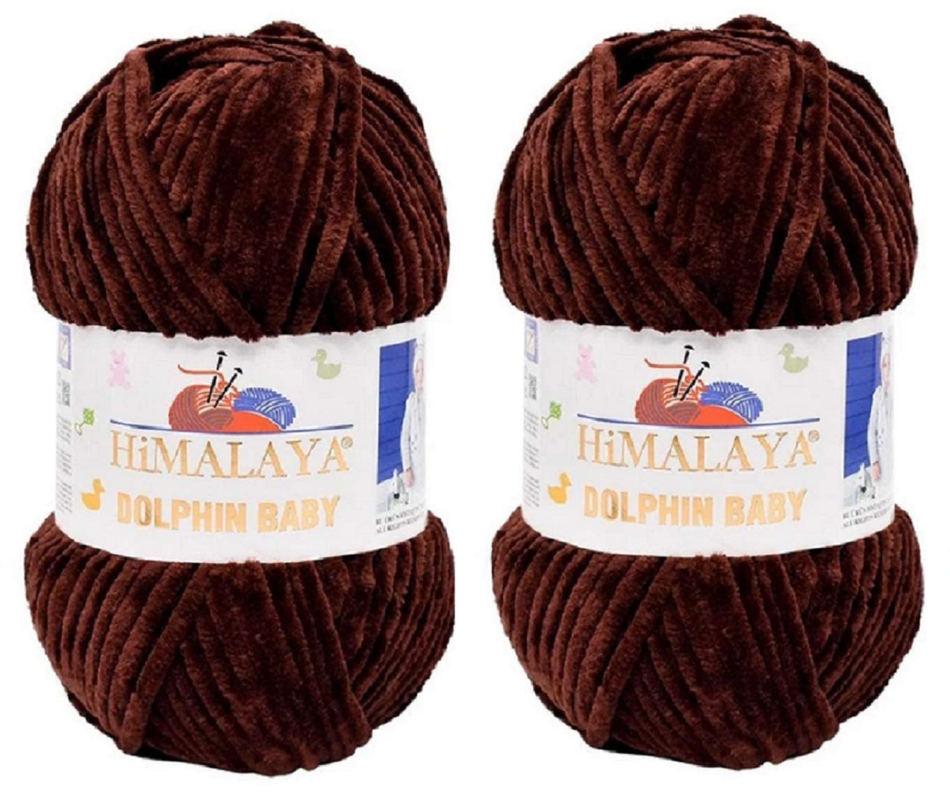 2-Pack Himalaya Dolphin Baby Yarn - Velvety Soft Chenille Yarn for ...